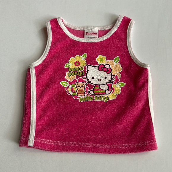 Sanrio | Shirts & Tops | Vintage Hello Kitty Sanrio Beach Party Terry ...
